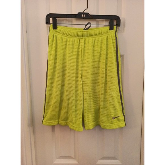 Nike | Bottoms | Boys Nike Lime Green Basketball Shorts W Drawstring ...